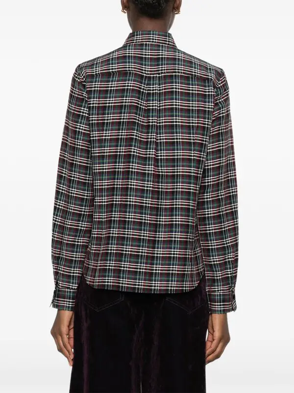 FORTE_FORTE Cotton Blend Tartan Shirt