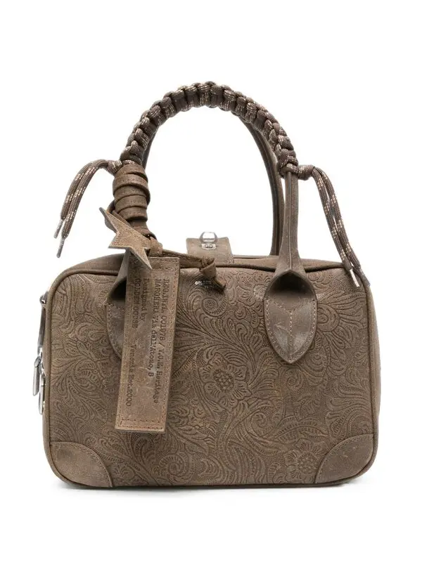 GOLDEN GOOSE Vita Suede Leather Handbag - Multicolor