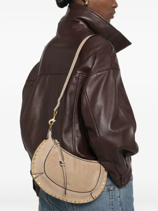 Isabel Marant Étoile Oskan Moon Leather Shoulder Bag