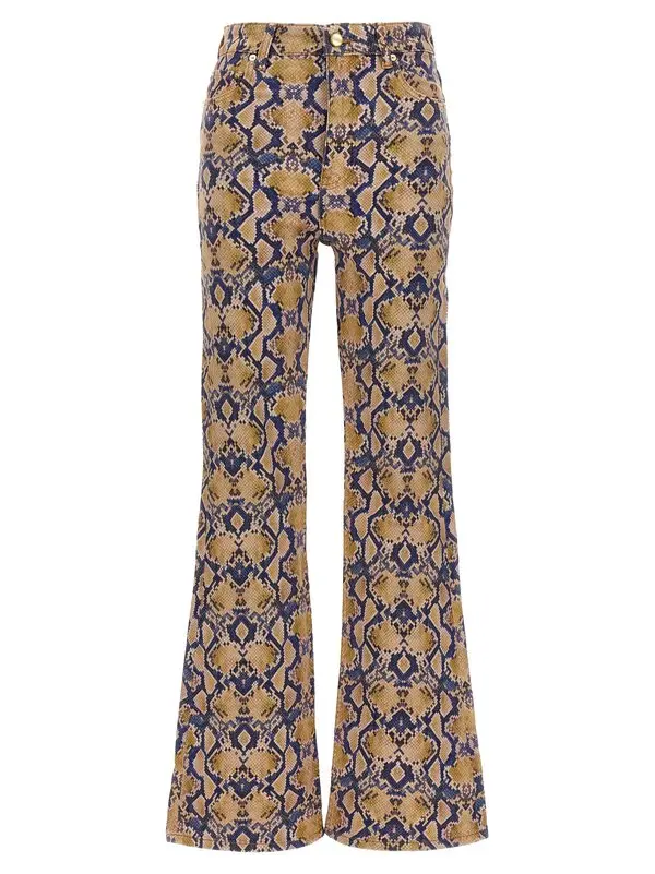 GANNI Python Jeans - Multicolor