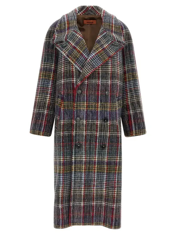Missoni Raglan Over Coat - Multicolor