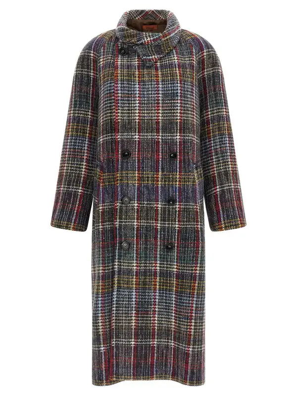 Missoni Raglan Over Coat - Multicolor