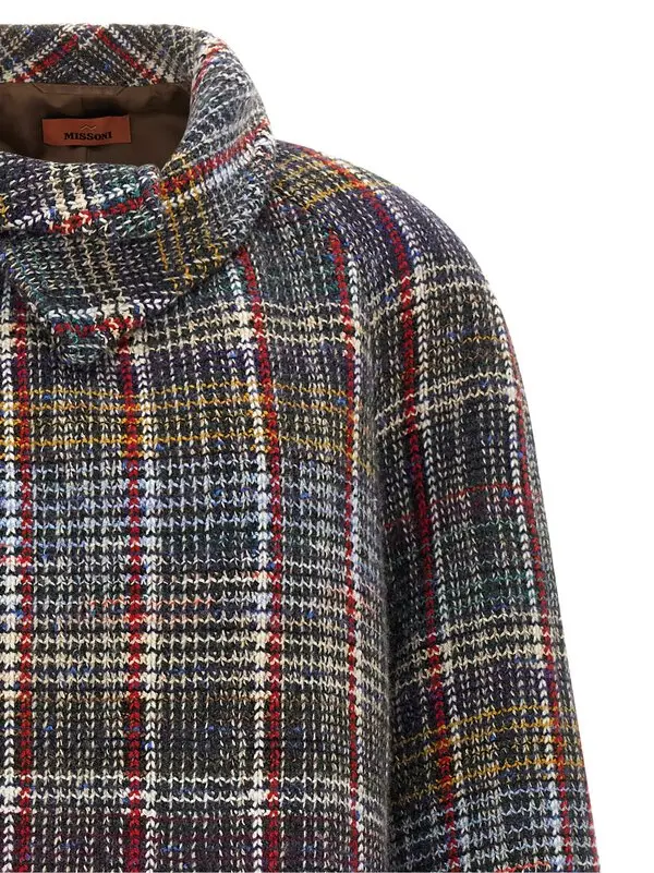 Missoni Raglan Over Coat - Multicolor