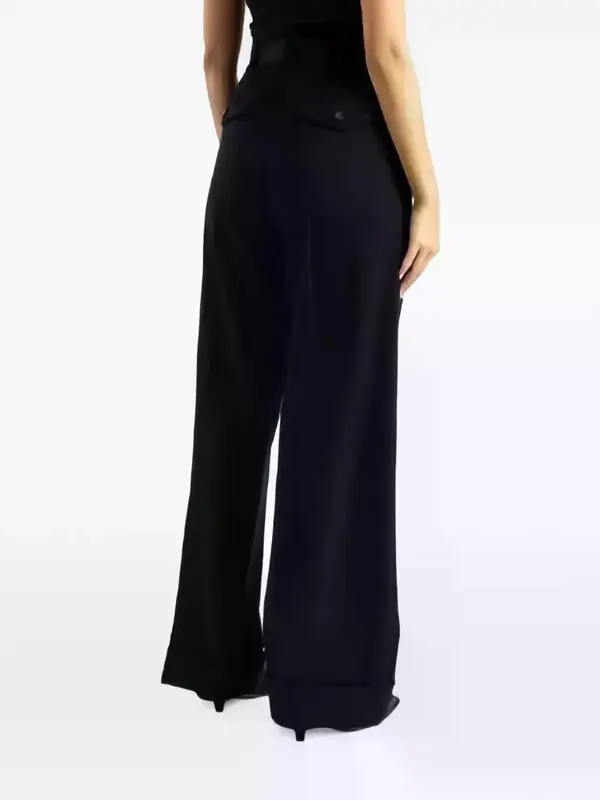 Junya Watanabe Pressed-crease Turned-up Trousers