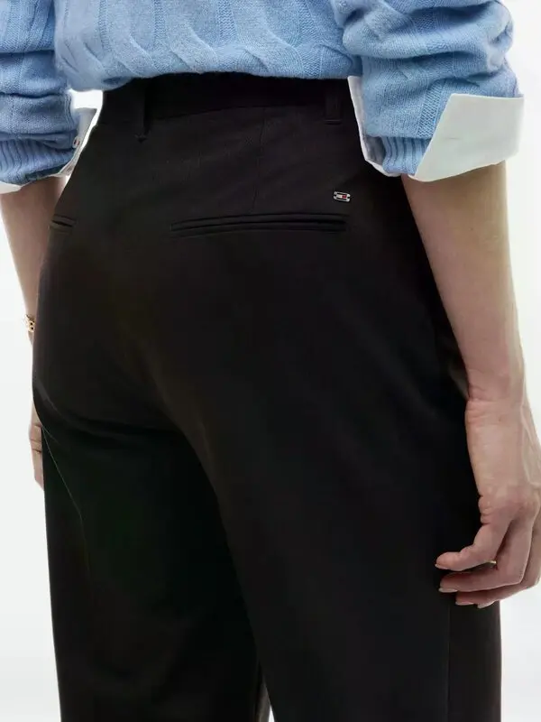 Tommy Hilfiger Pressed-crease Wide-leg Trousers