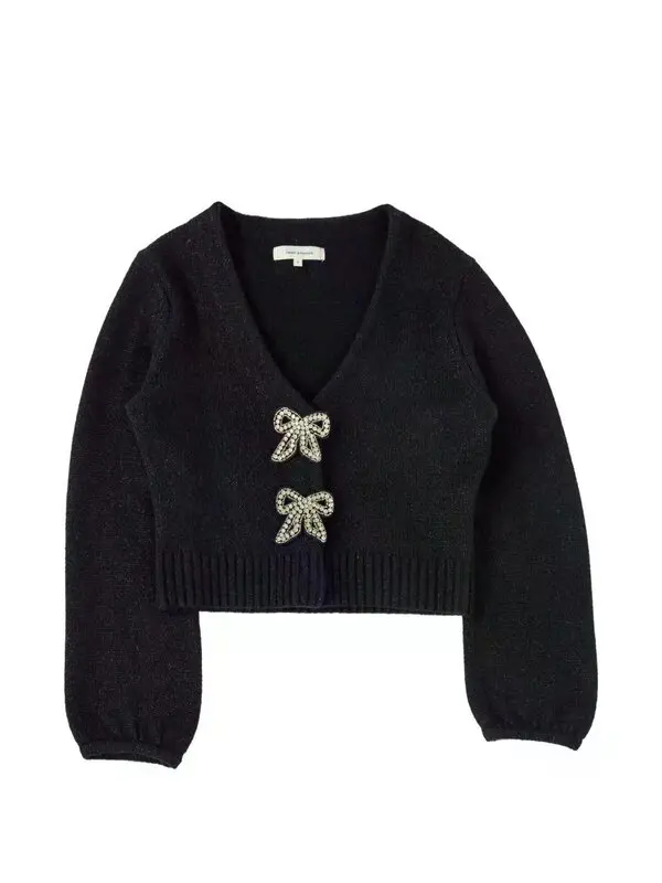 Chinti & Parker Embellished Bow-detail Cardigan