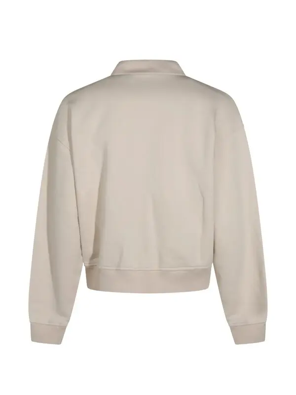DAILY PAPER Embroidered Logo Polo-collar Sweatshirt