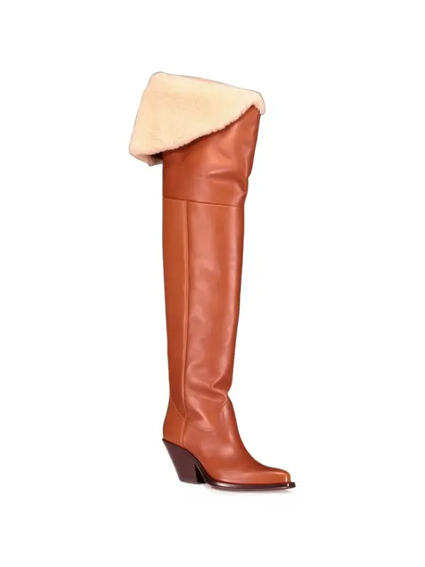 Chloé Azelan Leather Boots
