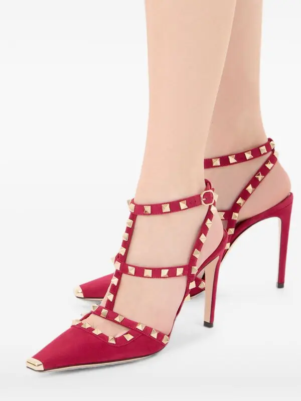Valentino Garavani Rockstud Suede Leather Pumps