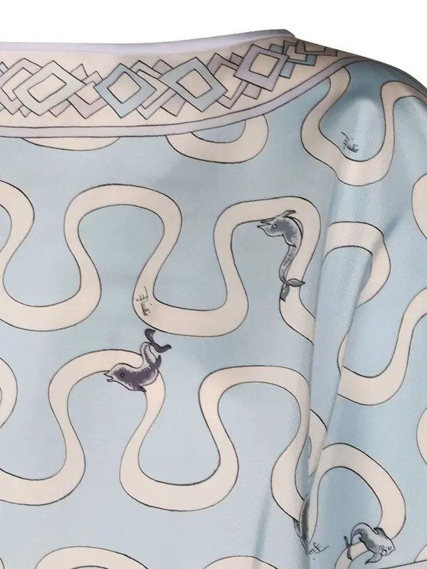 Emilio Pucci Printed Silk Blouse