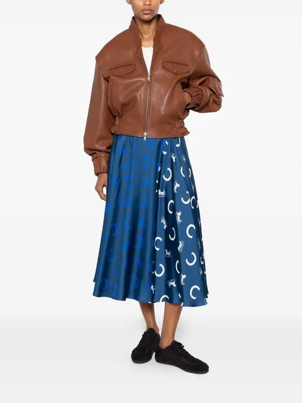 Celine Silk Long Skirt