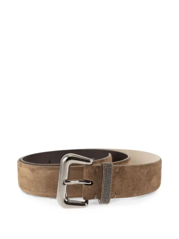 Brunello Cucinelli Suede Leather Belt - Multicolor