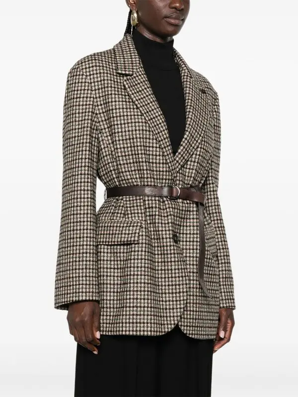 Brunello Cucinelli Wool Single-breasted Jacket - Multicolor