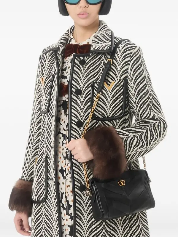 Valentino Garavani Panthea Small Leather Shoulder Bag