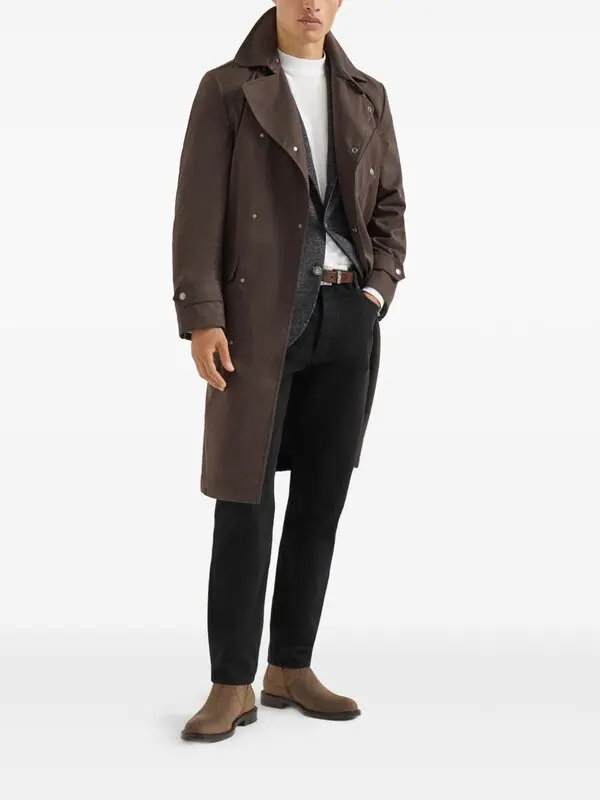 Brunello Cucinelli Cotton Trousers - Multicolor