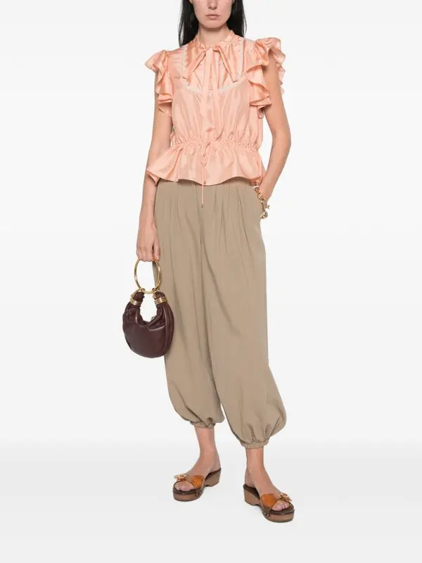Chloé Silk Rouched Top