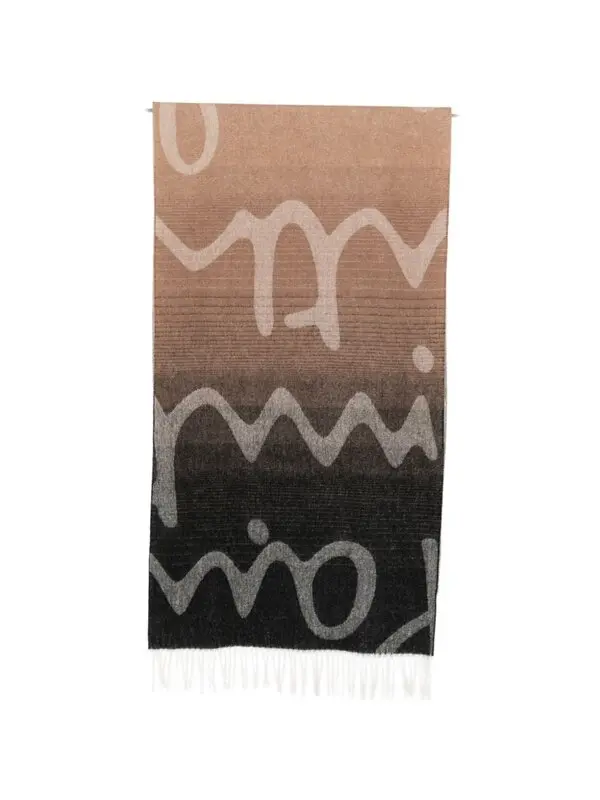 Paul Smith Logo Wool Scarf - Multicolor