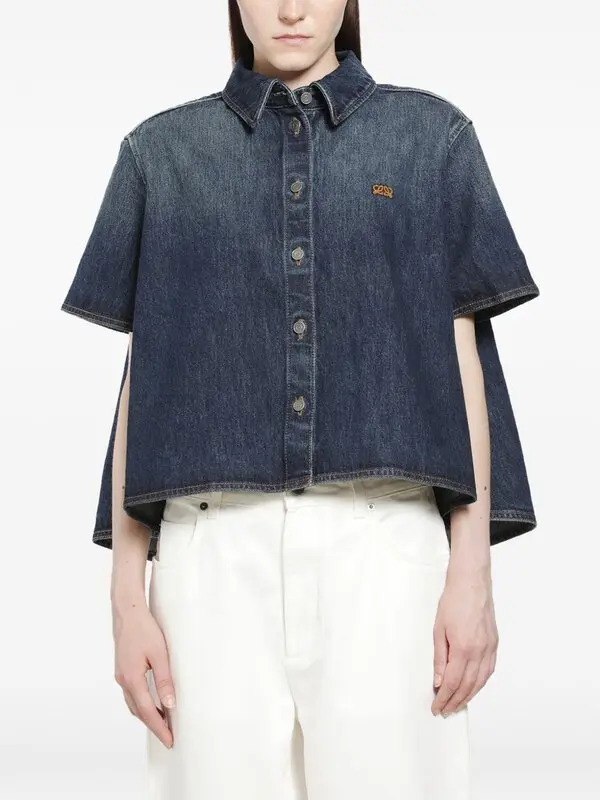 Loewe Denim Trapeze Shirt - Multicolor