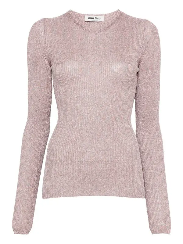 Miu Miu Crewneck Sweater - Multicolor