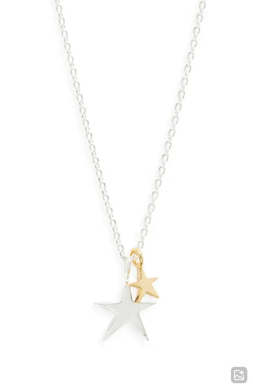 Estée Lauder Double Star Necklace - Silver