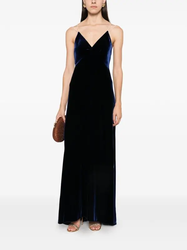 FORTE_FORTE Velvet Long Dress - Multicolor