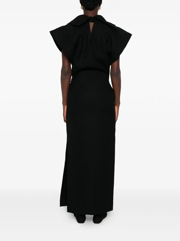 Issey Miyake Wool Midi Dress