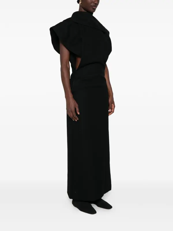 Issey Miyake Wool Midi Dress