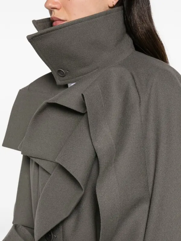 Issey Miyake Wool Long Coat - Multicolor