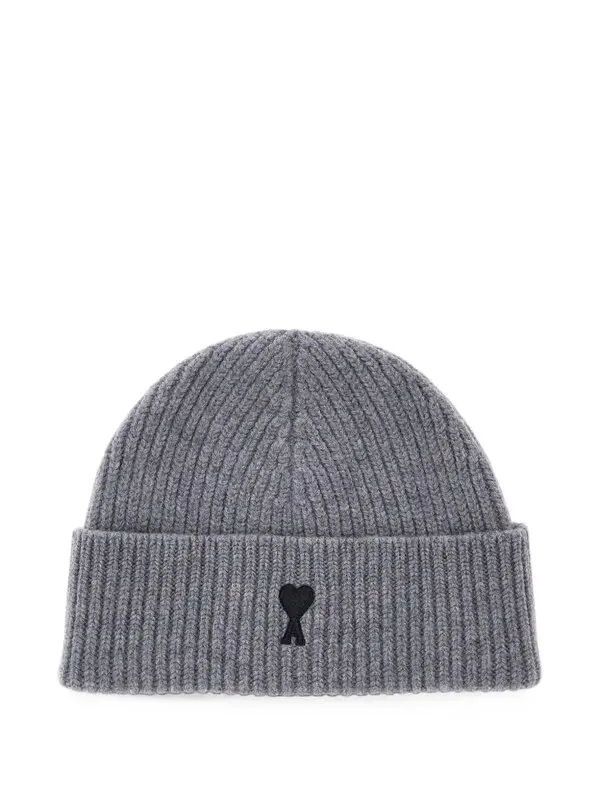 AMI Paris De Coeur Wool Beanie - Multicolor