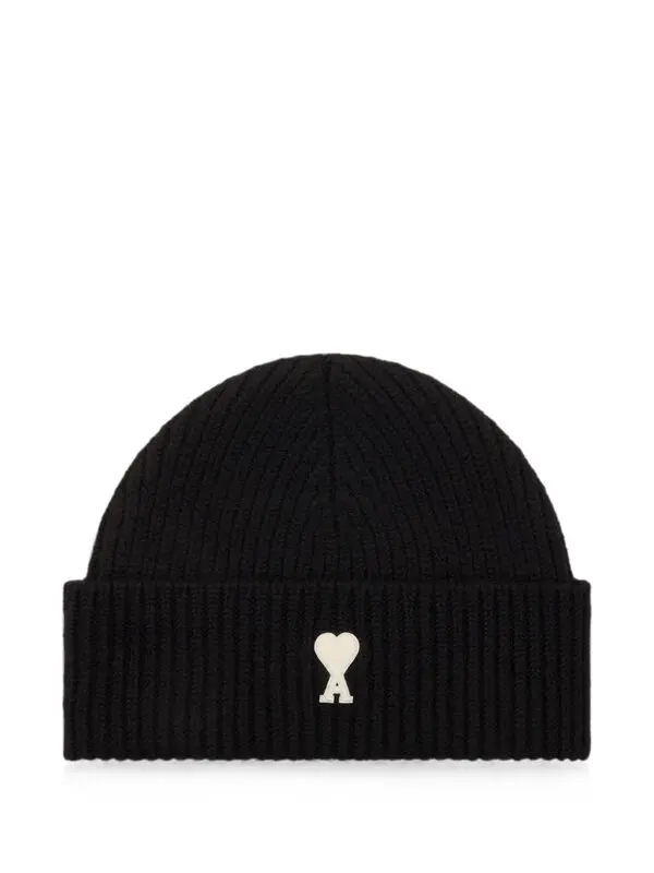 AMI Paris De Coeur Wool Beanie - Multicolor