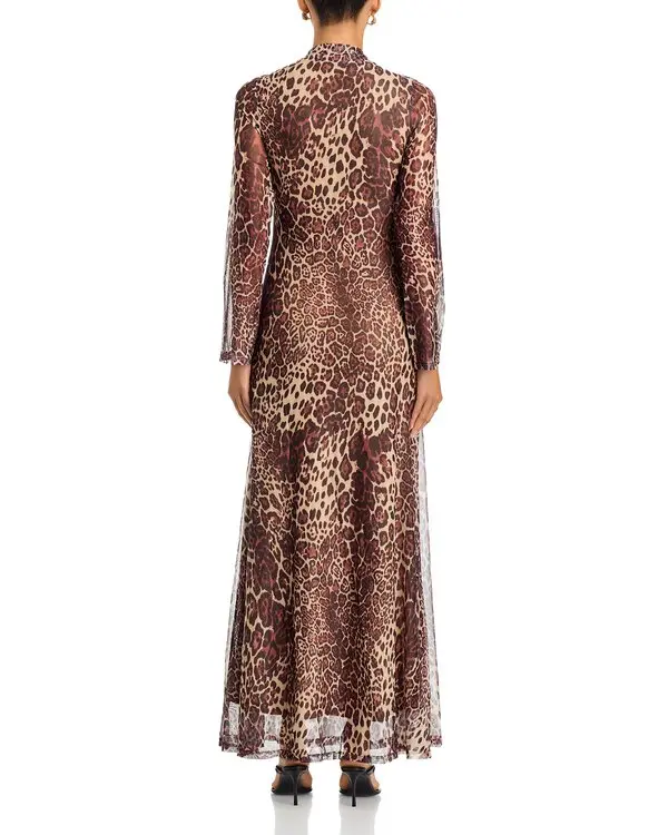 AREA STARS Mock Neck Maxi Dress