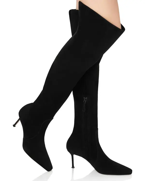 AQUAZZURA Vespera Suede Over-the-knee Stiletto Boots