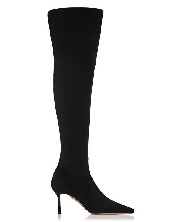 AQUAZZURA Vespera Suede Over-the-knee Stiletto Boots
