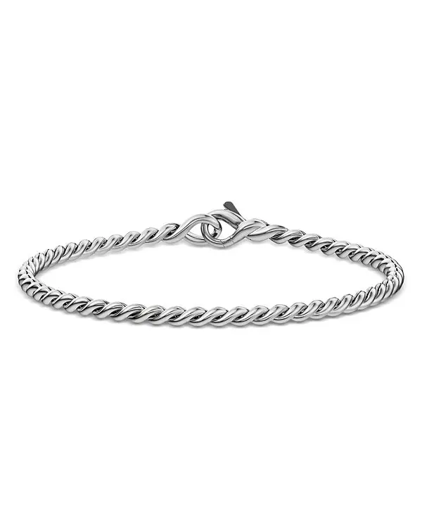David Yurman Sculpted Cable Chain Bracelet In 2.7mm - Sterling Silver