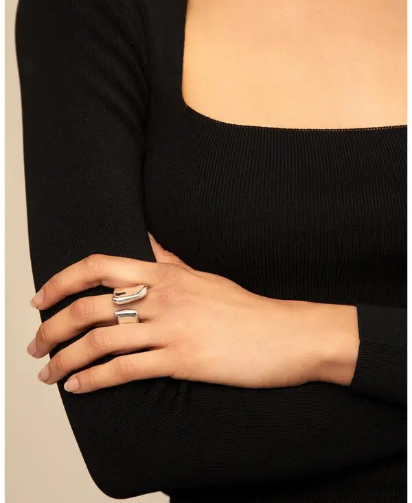 UNODE50 Plated Split Ring - Silver