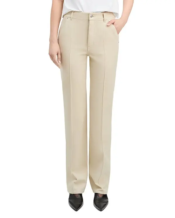 Derek Lam 10 Crosby Gloria Cotton Twill Slim Straight Jeans - Parchment