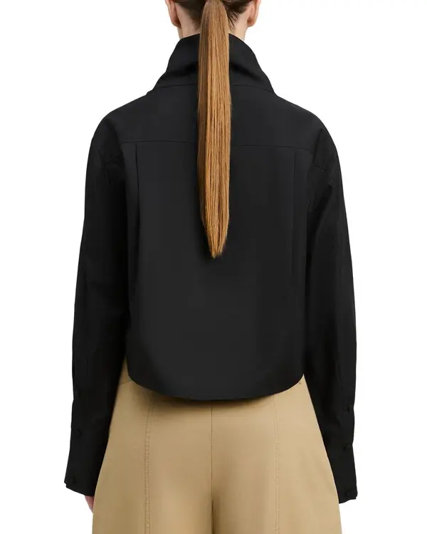 Derek Lam 10 Crosby Aiden Cotton Poplin Button Front Shirt