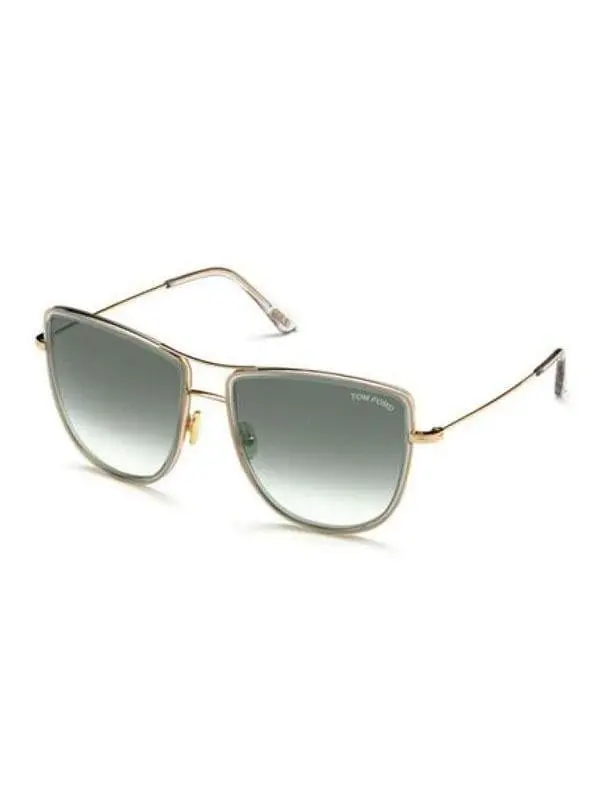 TOM FORD Ft0759 Sunglasses Shiny Rose Gold / Gradient Smoke - Default