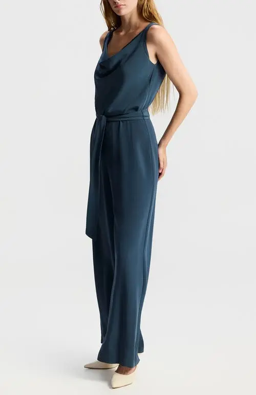 Ronen Chen Rita Draped Wide-leg Jumpsuit