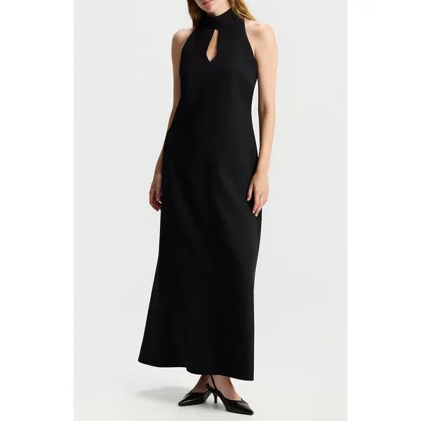 Ronen Chen Ilit Halter-neck Maxi Dress