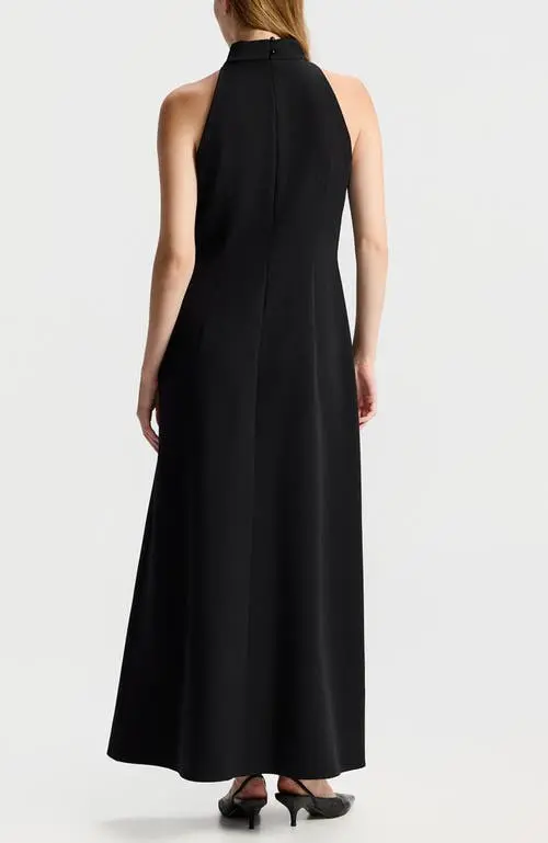 Ronen Chen Ilit Halter-neck Maxi Dress
