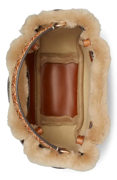 Tory Burch Romy Shearling Mini Bucket Bag