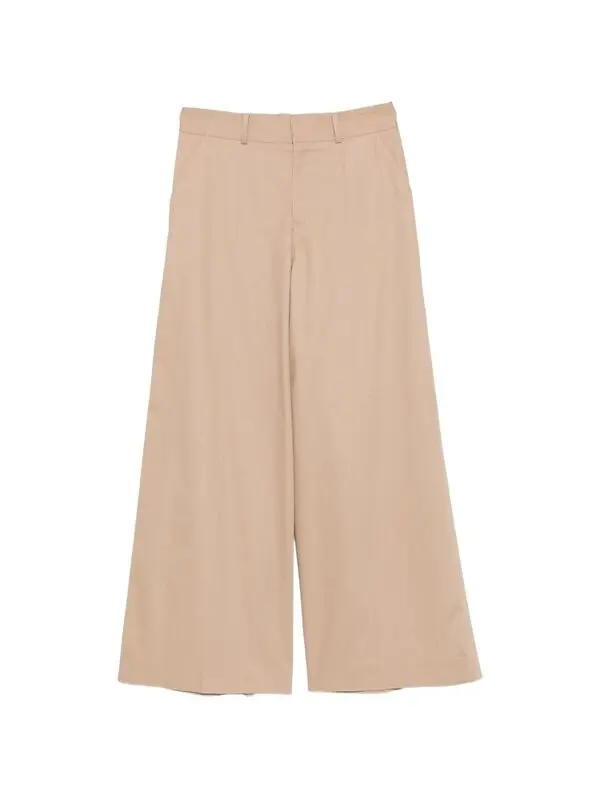 Celine Cotton Wide-leg Trousers - Multicolor