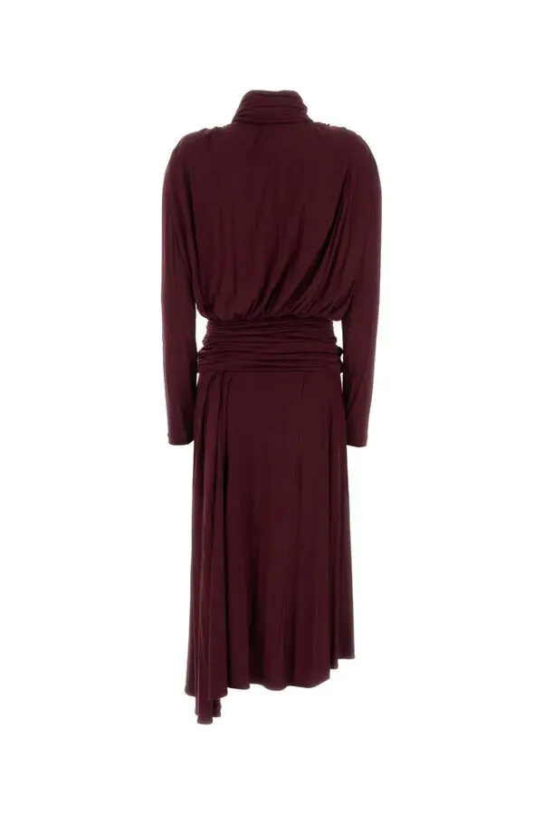 Blumarine Burgundy Jersey Dress