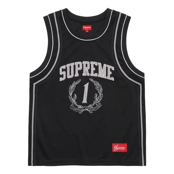 Supreme Campioni Basketball Jersey 'black Grey - Black/grey