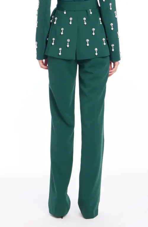Badgley Mischka Crepe Straight Leg Pants