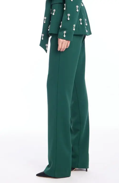 Badgley Mischka Crepe Straight Leg Pants