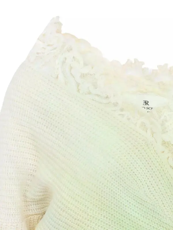 Ermanno Scervino Lace-trim Wrap Sweater
