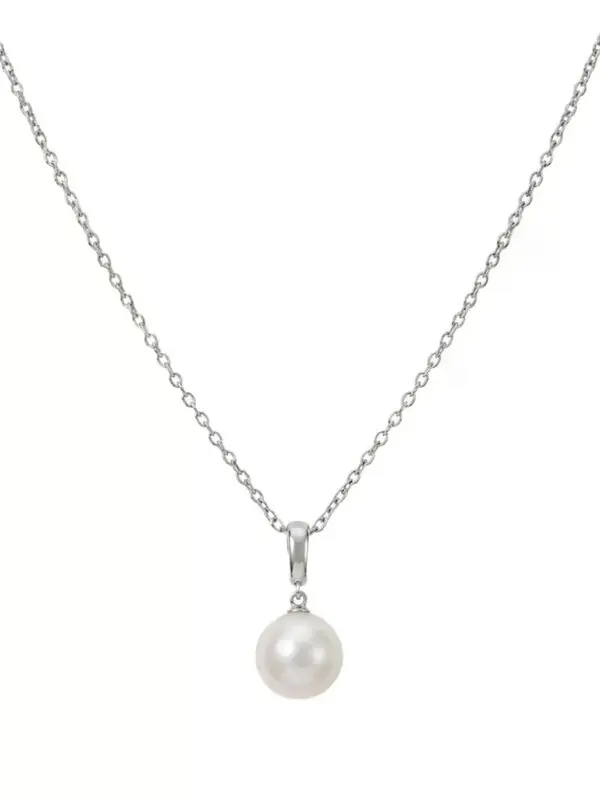 AUTORE MODA Form Pearl-pendant Necklace - Silver