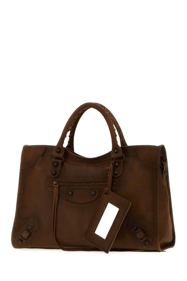 Balenciaga Leather Medium Le City Handbag - Brown